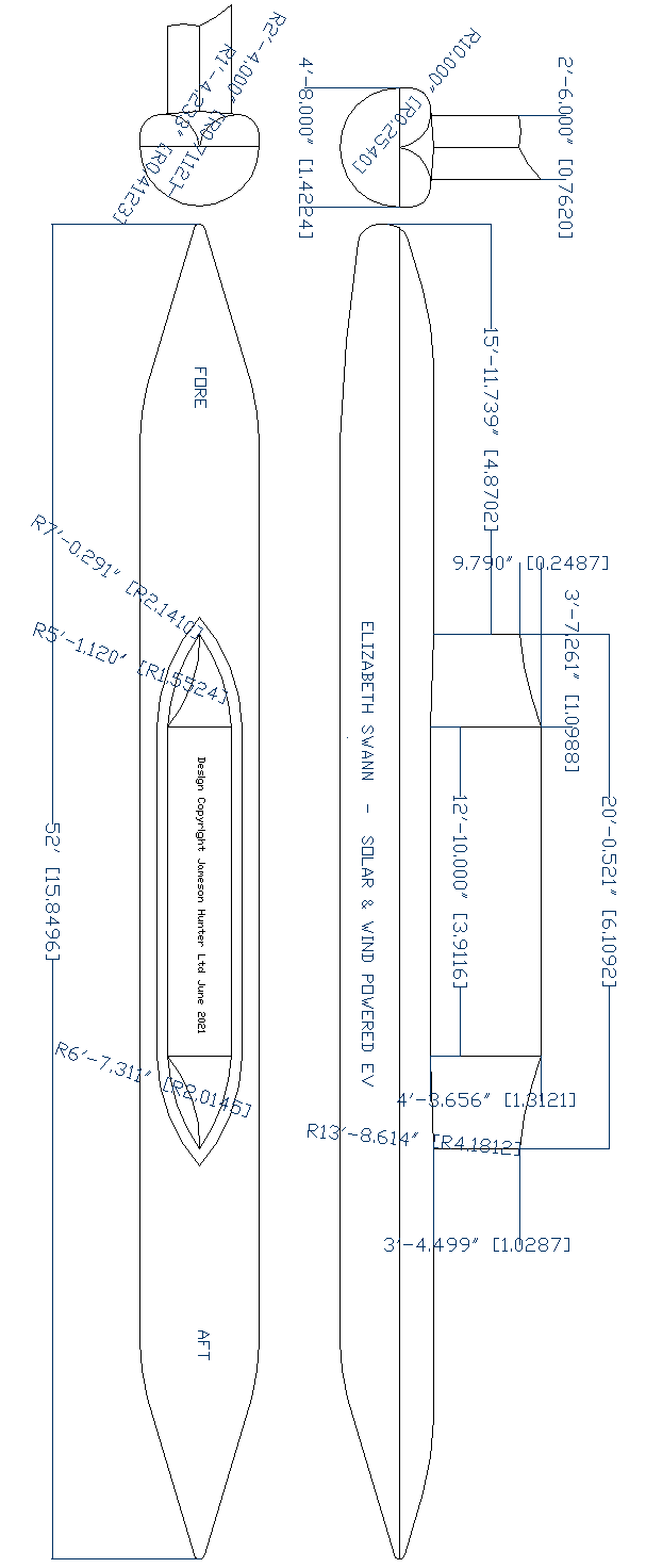 SPONSONS HULLS PORT STARBOARD TUBULAR 5083 ALLOY WELDED STRUCTURE HULL ...